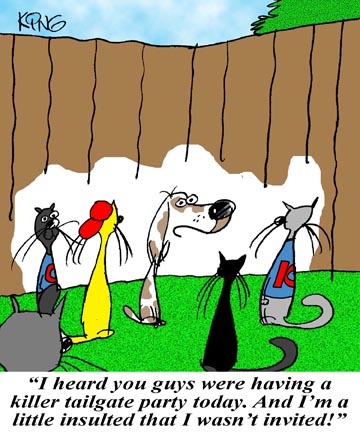 Jerry King Tailgating Cartoon #6 | Tailgating Ideas