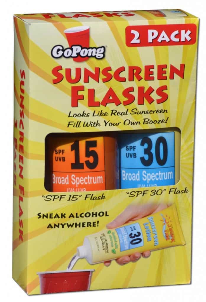 Sunscreen Flasks now available in a 2-pack | Tailgating Ideas